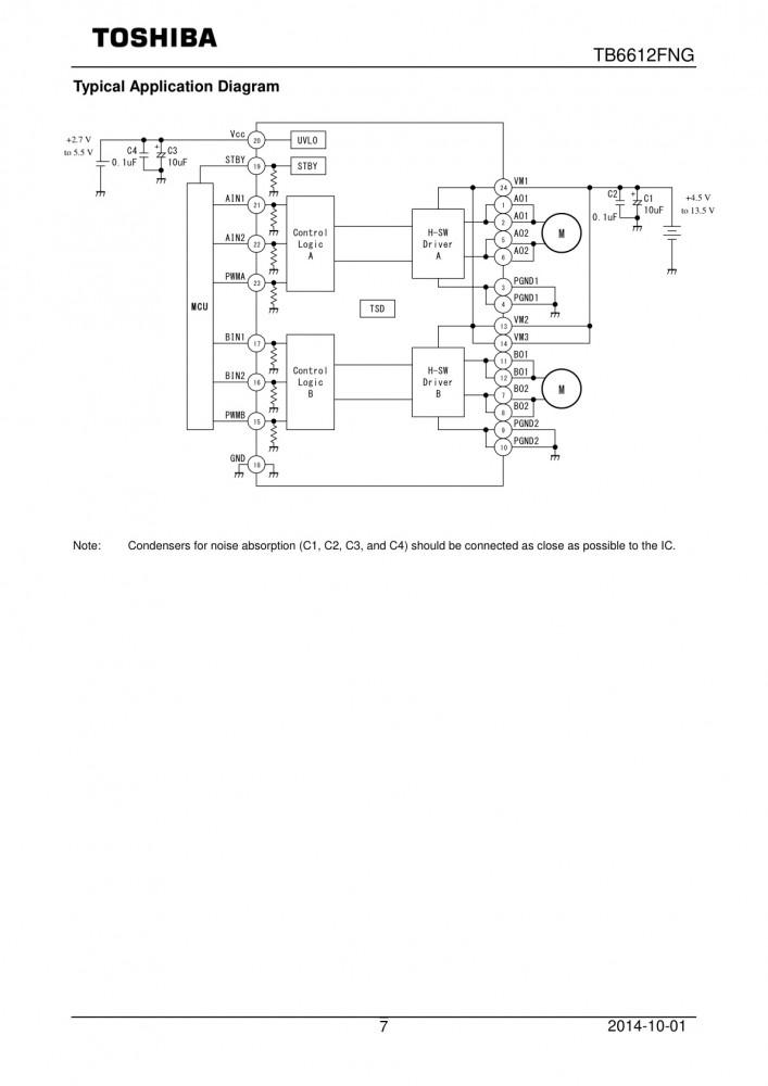 TB6612FNG datasheet page 7