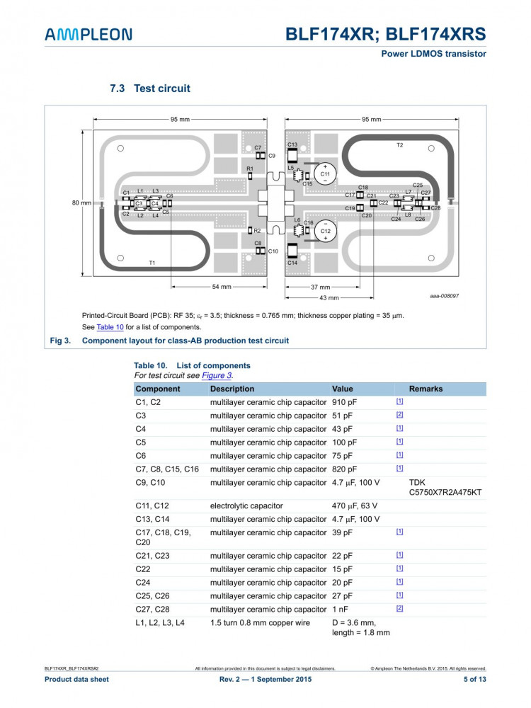 BLF174XR datasheet page 5
