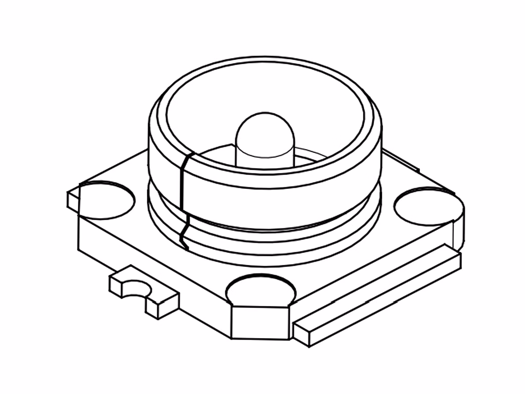 MMCX Plug, Right-Angle, Solder, .047