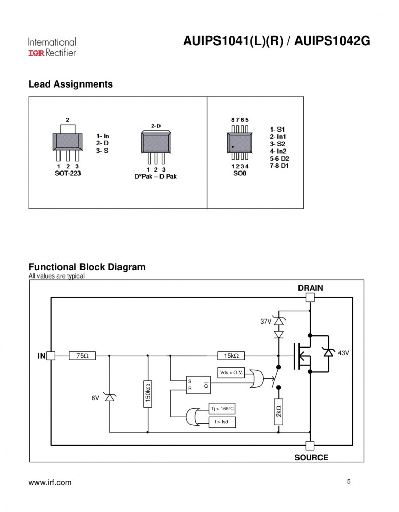 AUIPS1041LTR datasheet page 5