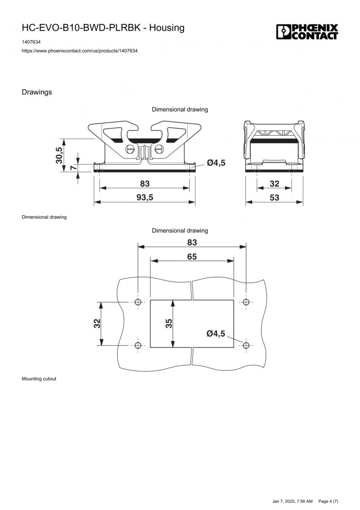 Phoenix Contact 1407634 technical document page 4