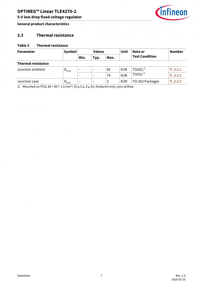 TLE4270 datasheet page 7