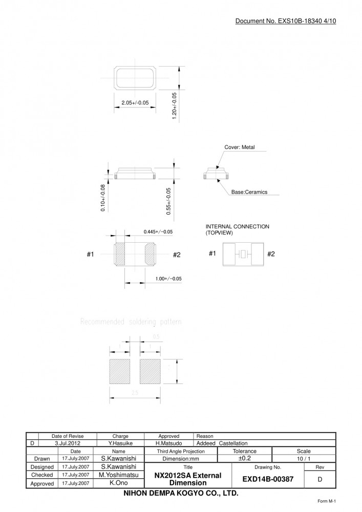 NX2012SA specification page 4