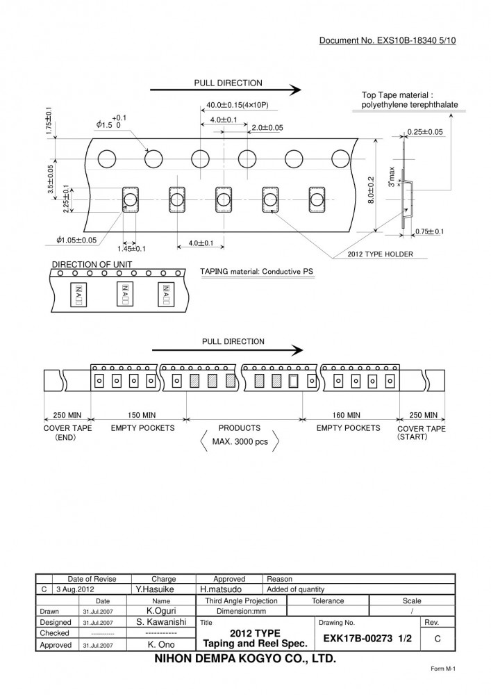 NX2012SA specification page 5