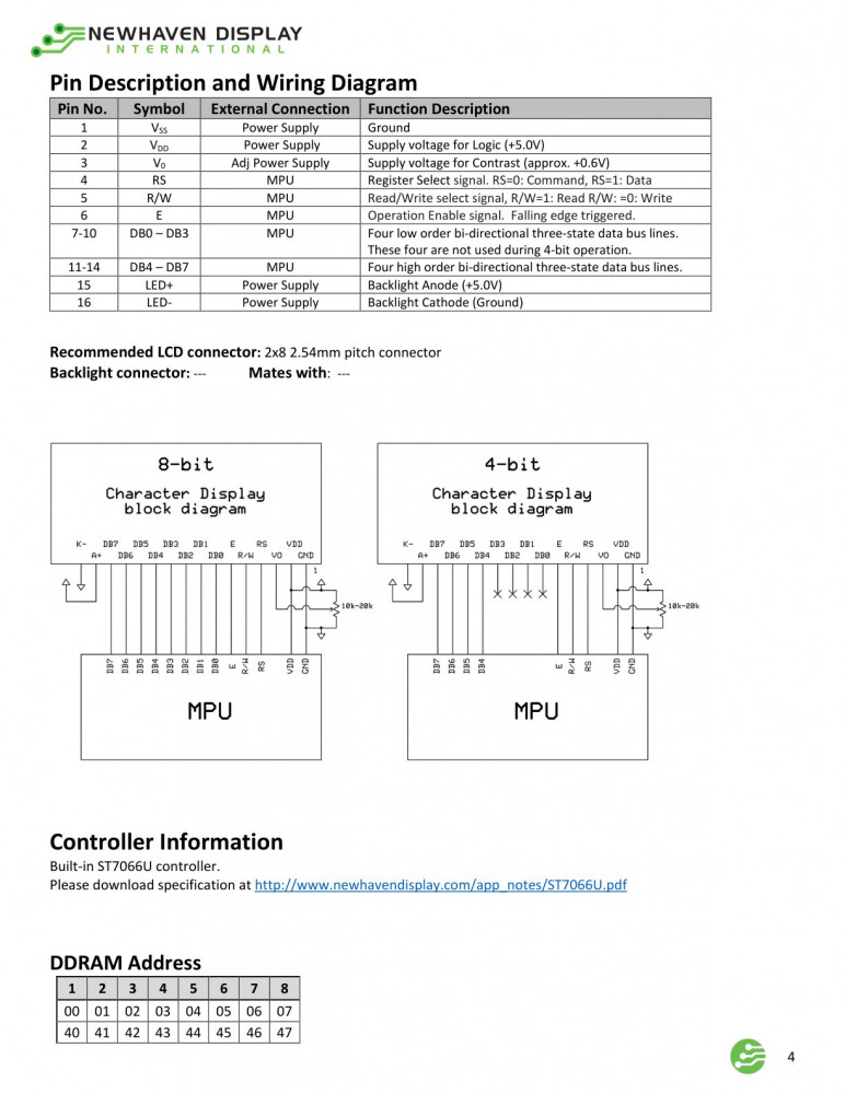 NHD-0208AZ-FL-GBW datasheet page 5