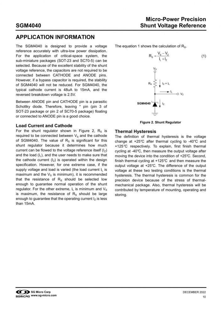 SGM4040 datasheet page 10