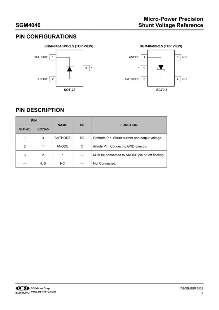 SGM4040 datasheet page 3