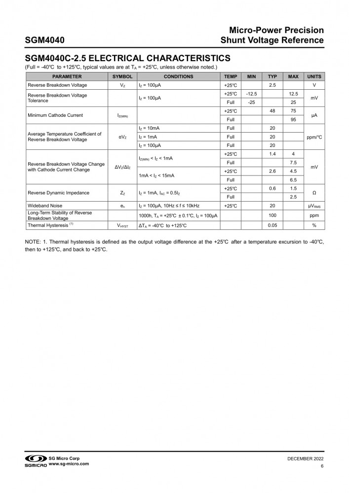 SGM4040 datasheet page 6