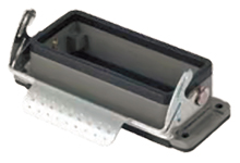 Heavy-Duty Standard (STD) Single Lever Bulkhead Mount Housing, Die-cast Aluminum, with 1 Lever, with Gasket, Size 32B «77x62», Grey for sale