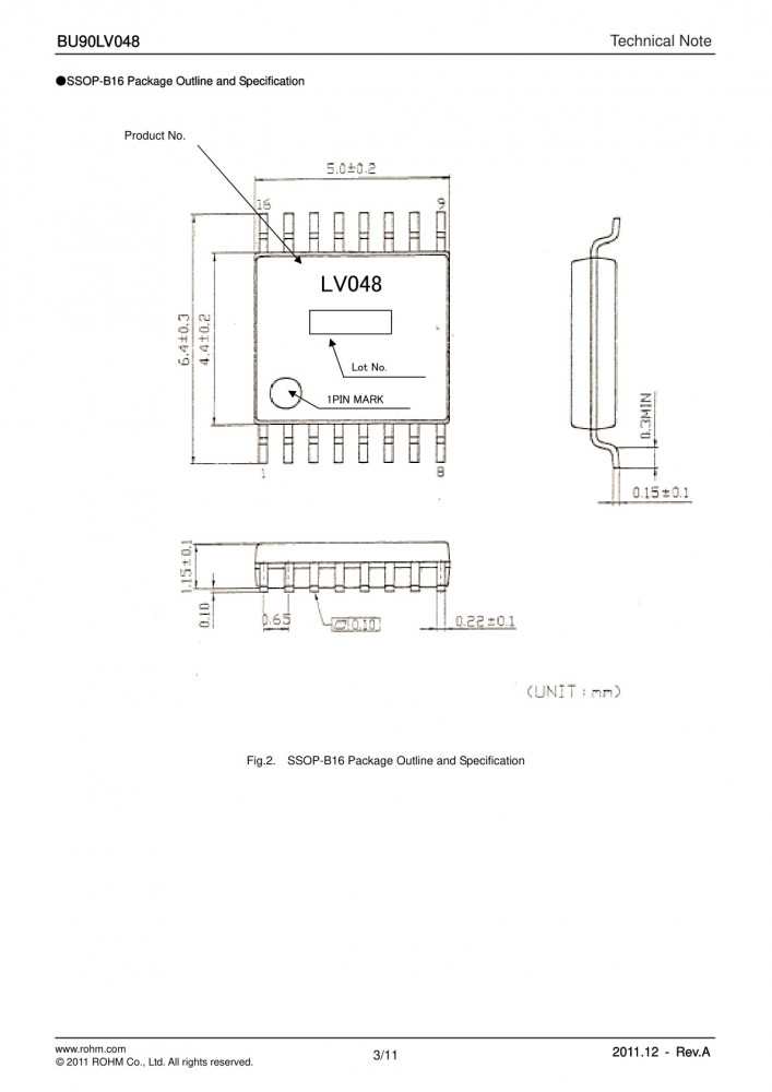 BU90LV048 datasheet page 3