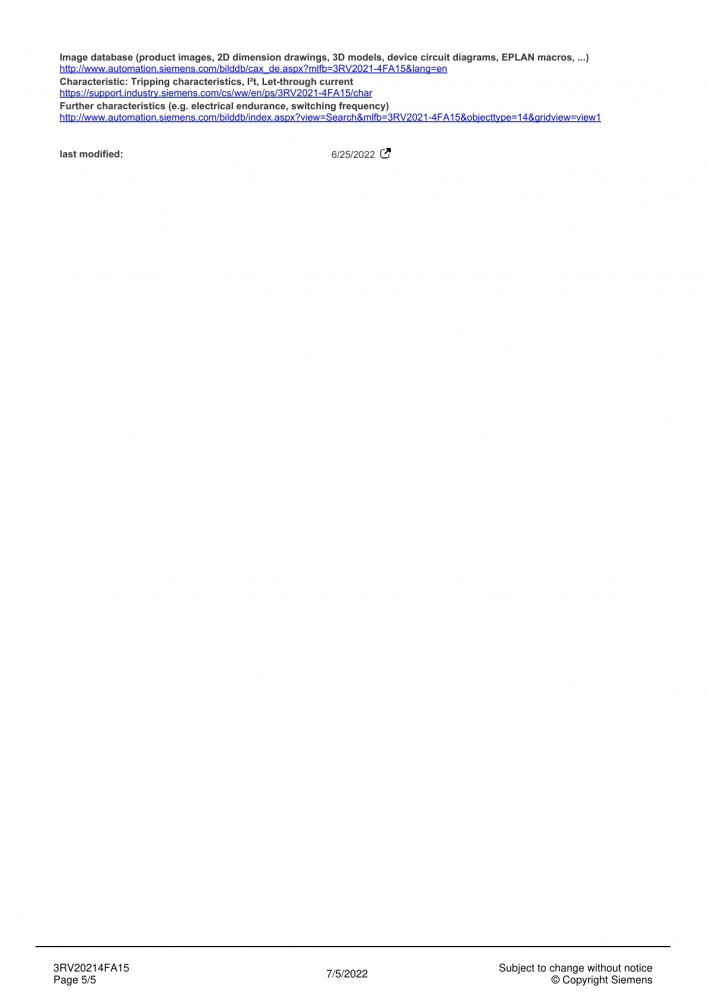 3RV20214FA15 datasheet page 5