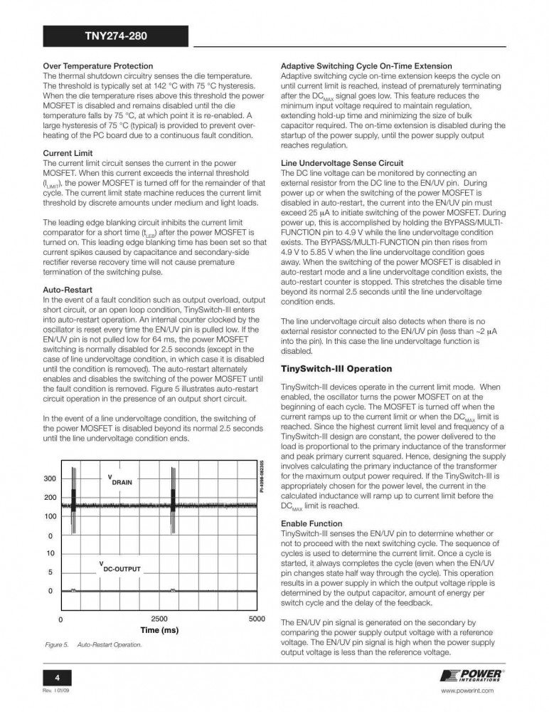 TNY276GN datasheet page 4