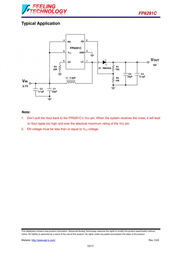 FP6291CLR-G1 datasheet page 10
