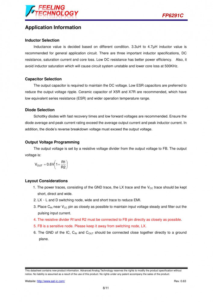 FP6291CLR-G1 datasheet page 8