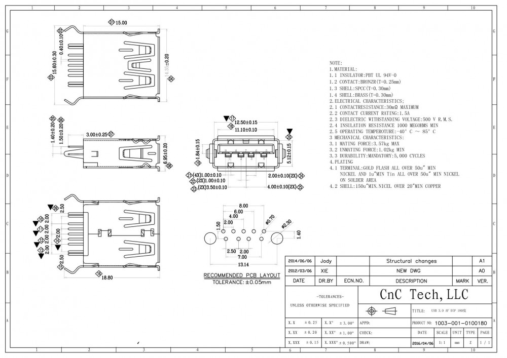 CNC Tech 1003-001-0100180 technical document preview