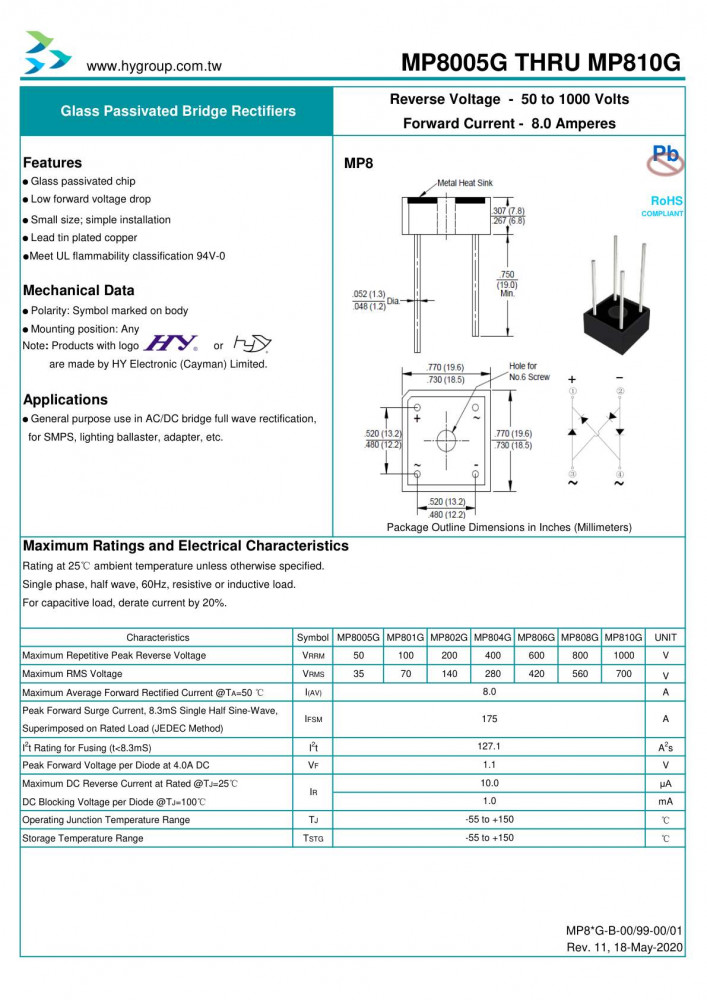 MP802G technical document page 1