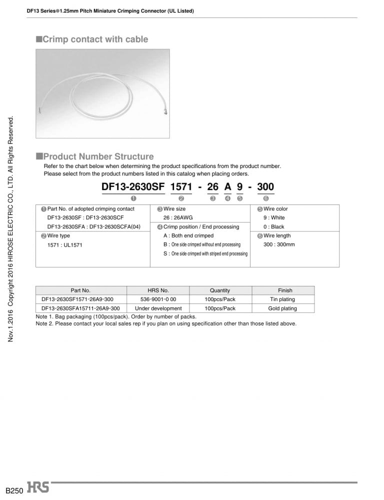 DF13 series datasheet page 9