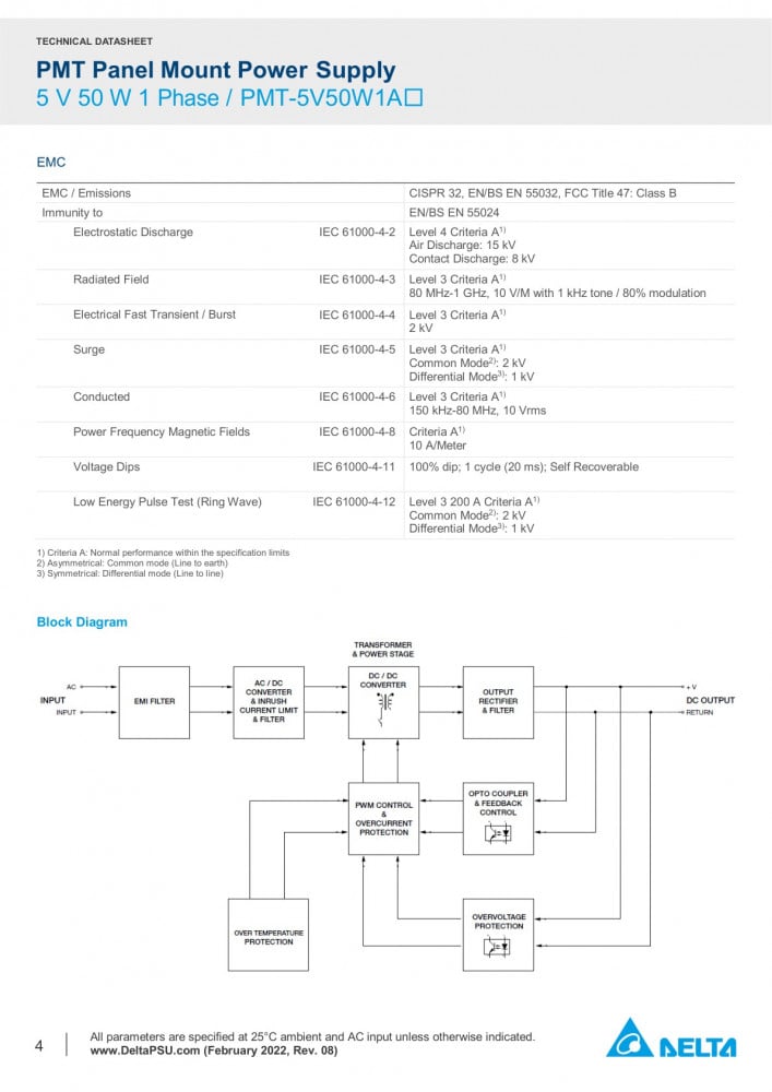 PMT-5V50W1AG datasheet page 4