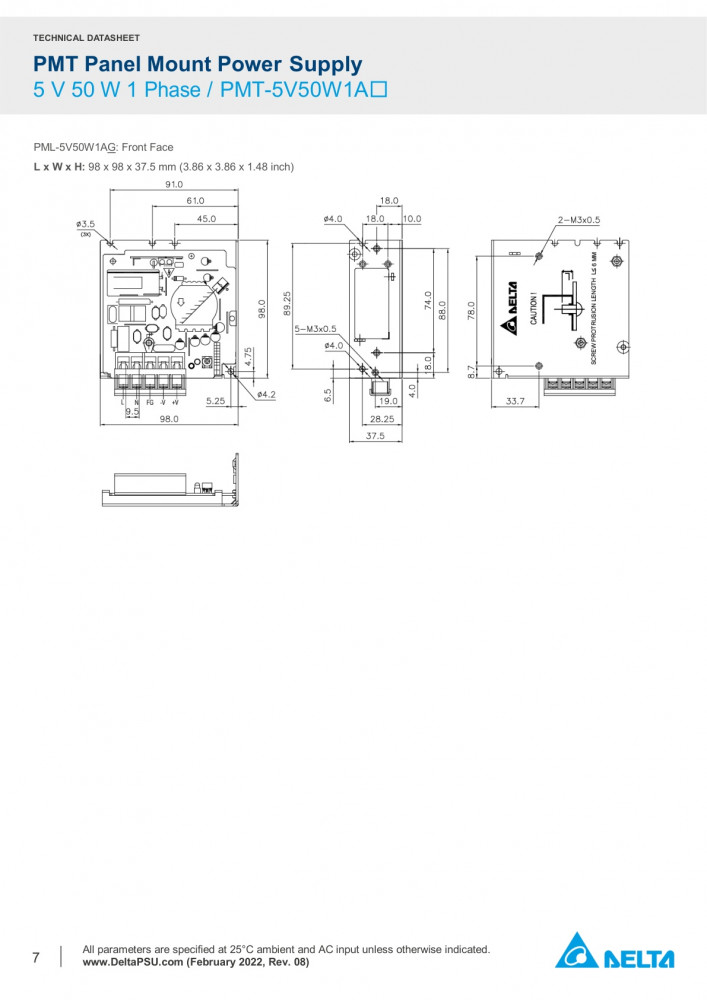 PMT-5V50W1AG datasheet page 7
