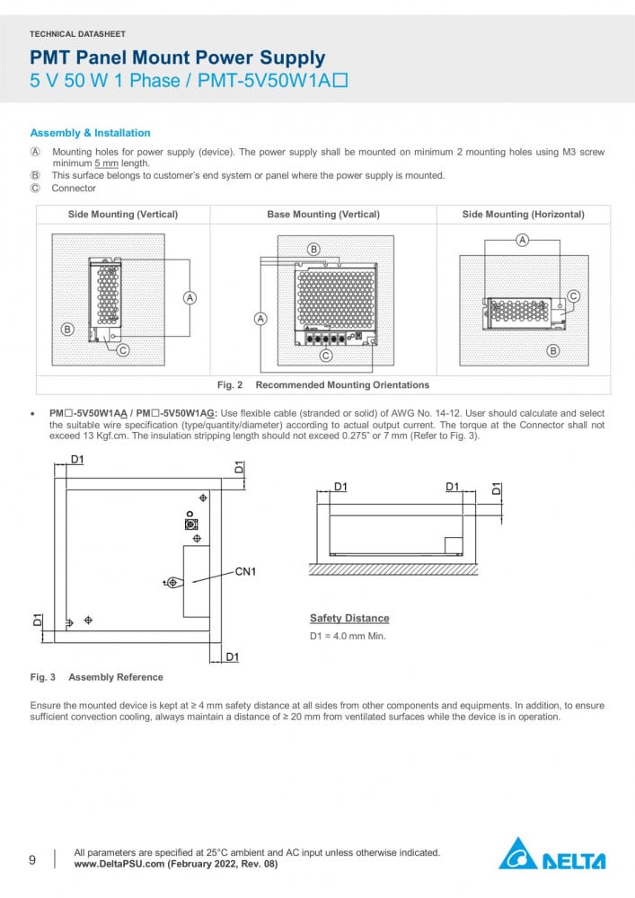PMT-5V50W1AG datasheet page 9