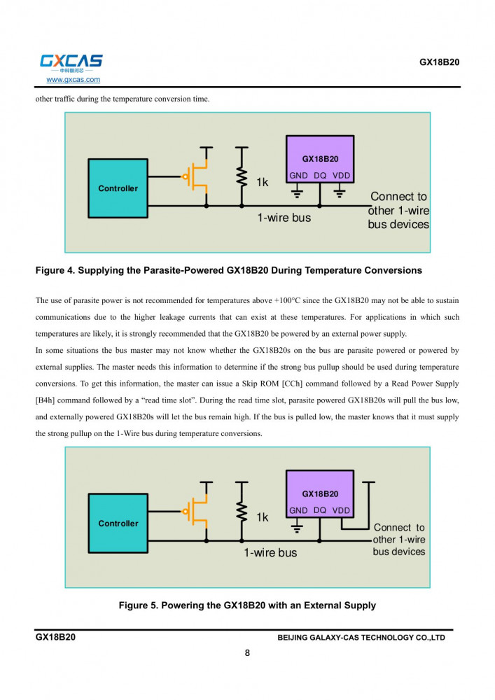 GX18B20 datasheet page 8