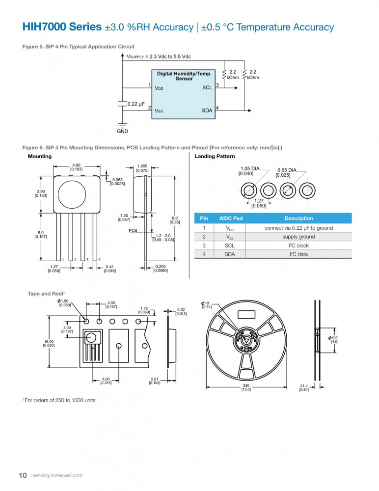 HIH7000 Series datasheet page 10