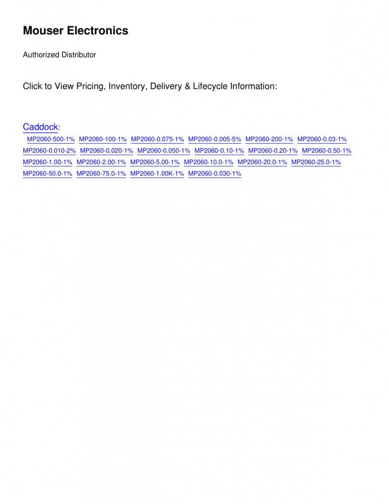 Caddock MP2060 datasheet page 2