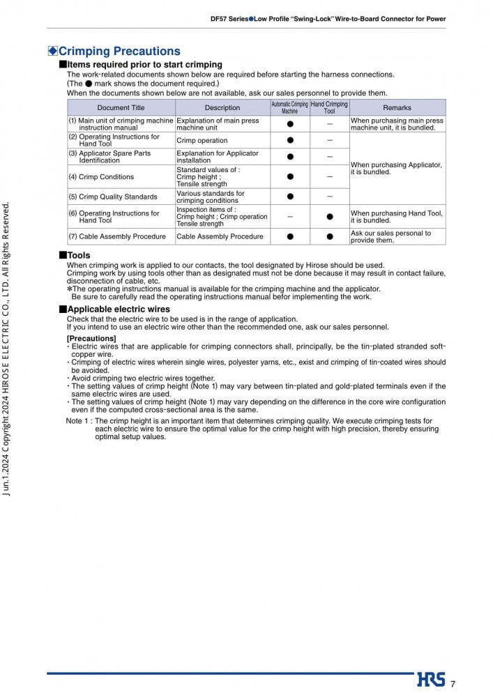 HRS DF57 Series datasheet page 7