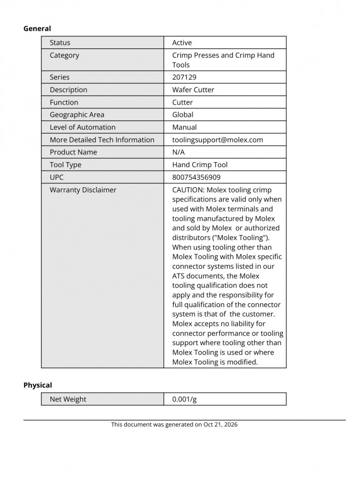 Product document image 2 for Molex 690080350