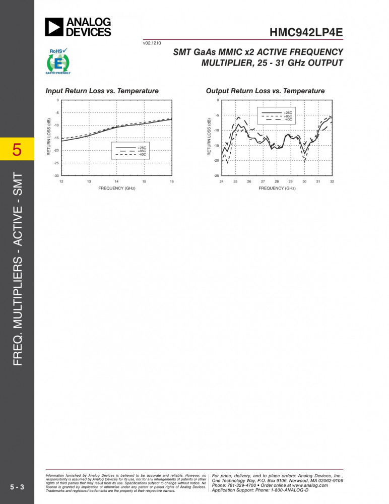 HMC942LP4E technical document, page 3