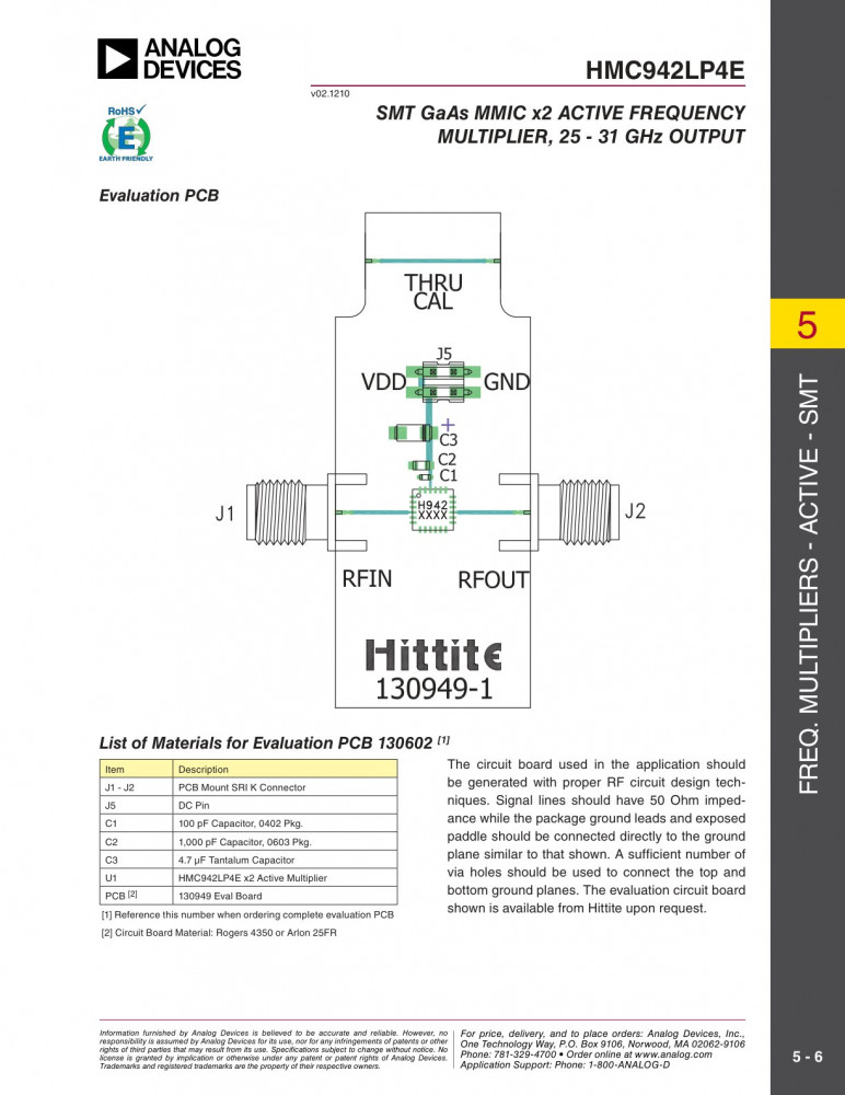 HMC942LP4E technical document, page 6