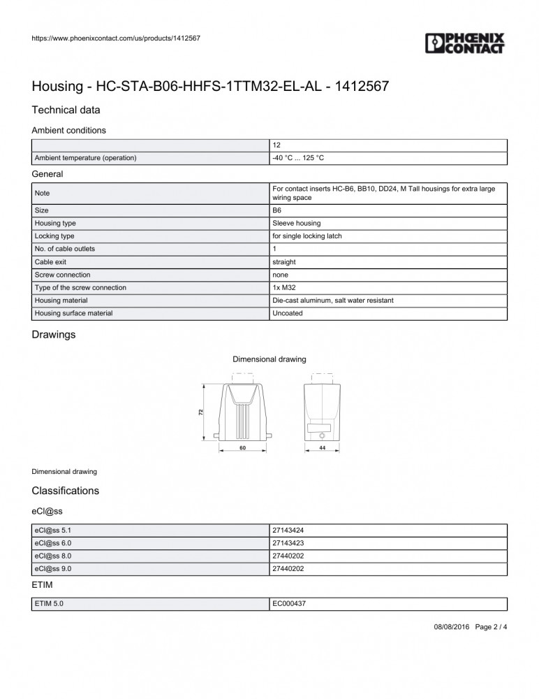 Phoenix Contact 1412567 technical document page 2
