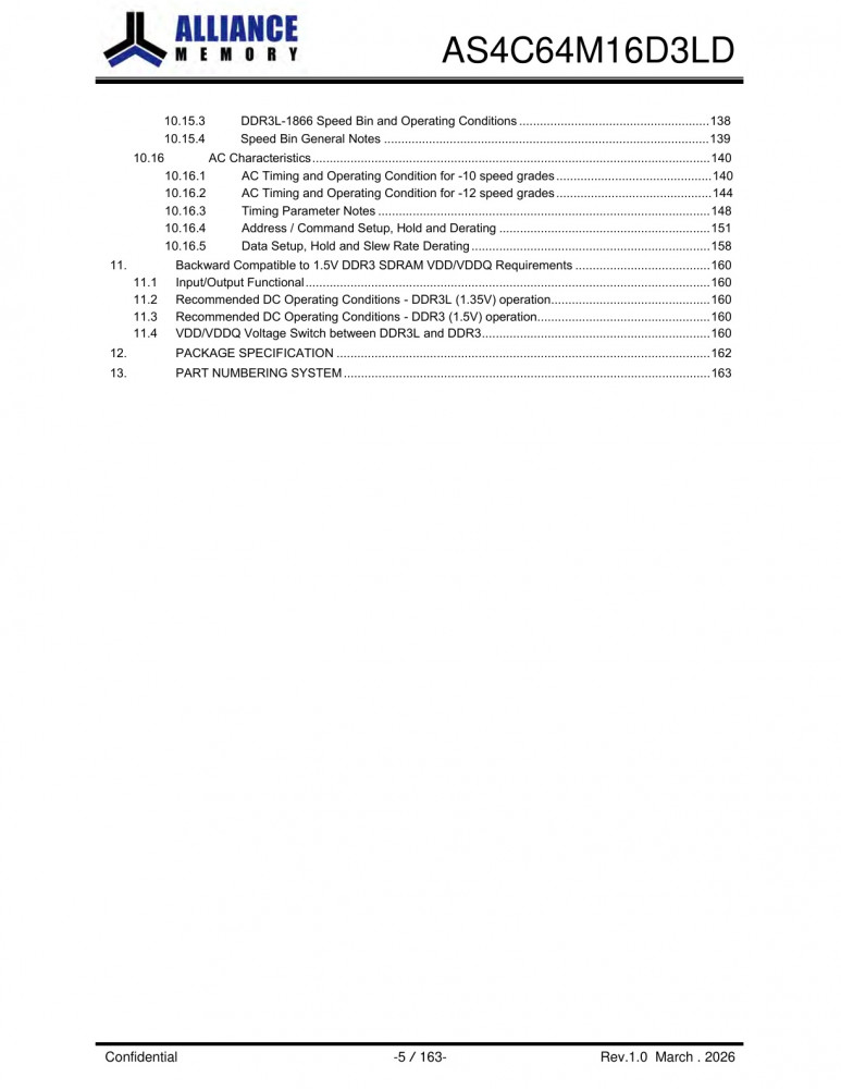 Datasheet page 5