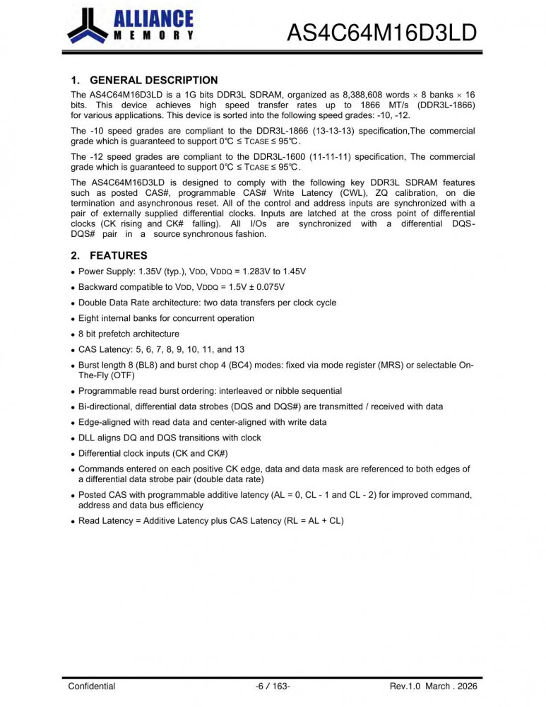 Datasheet page 6