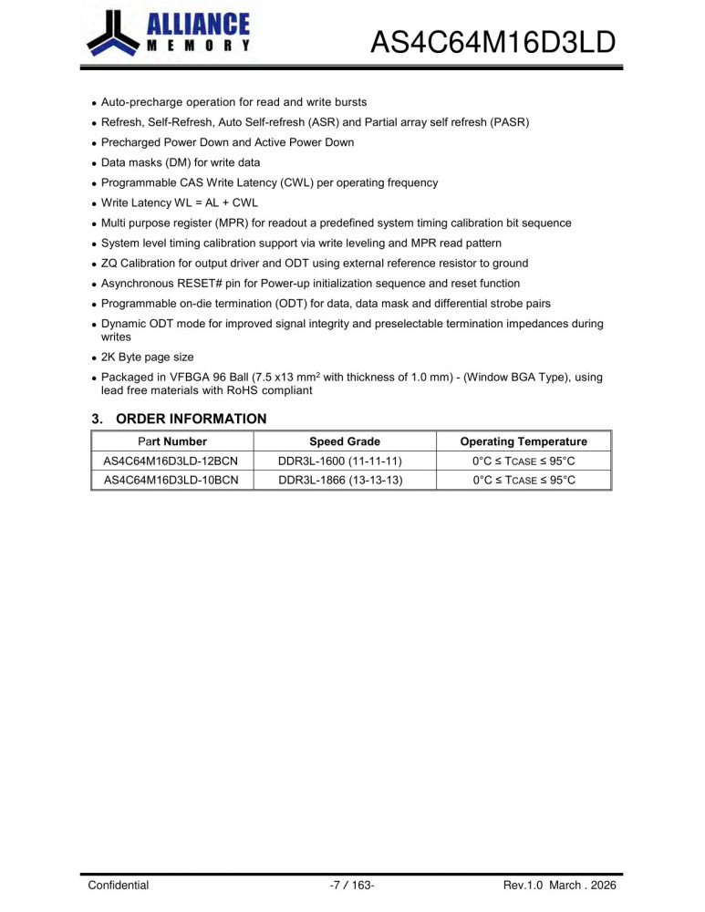 Datasheet page 7
