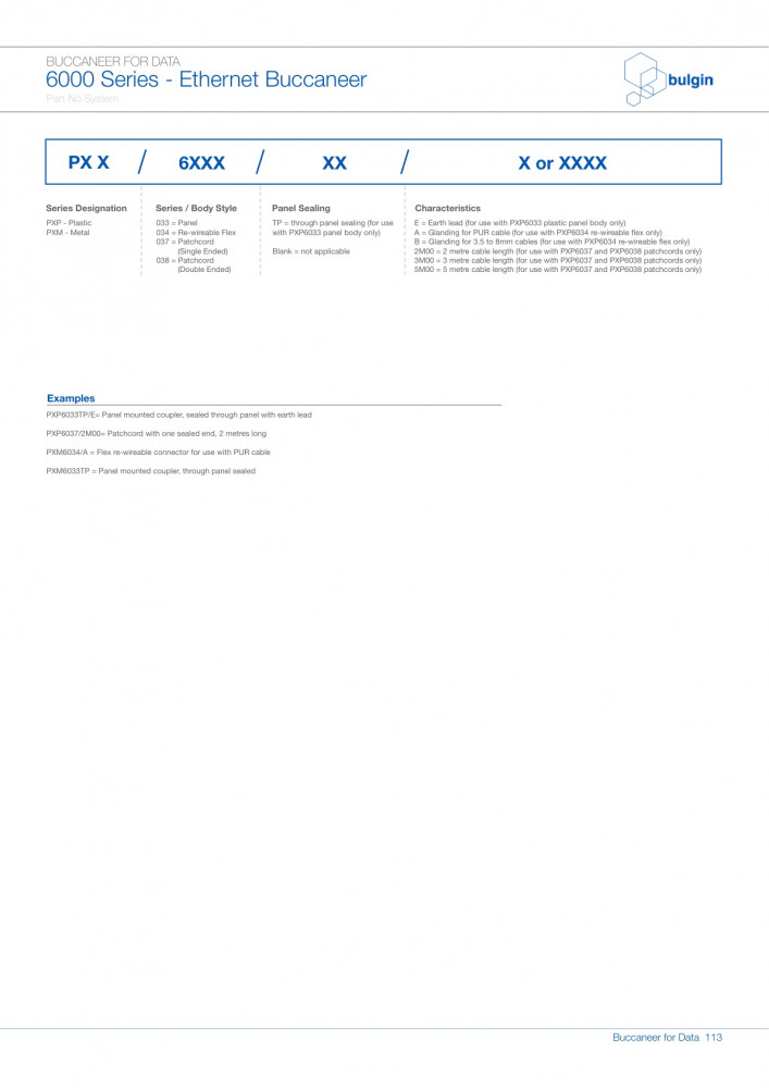 Bulgin PXP6037 technical document page 4