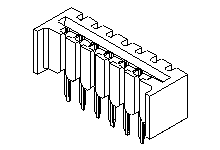 KK 254 PC Board Connector, Top Entry, End-to-End Stackable, 2.54µm Tin (Sn) Plating, 17 Circuits, with Hooks