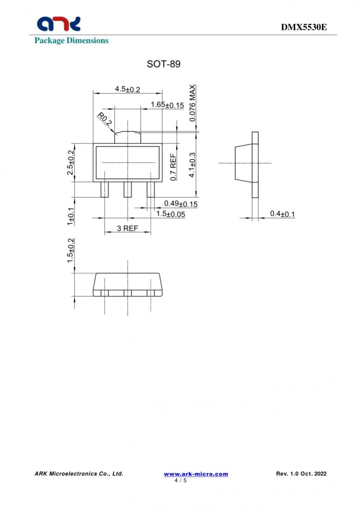 DMX5530E datasheet page 4