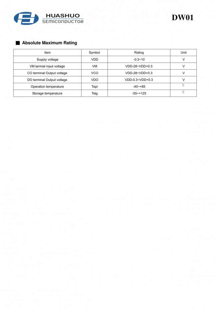 DW01 datasheet page 3