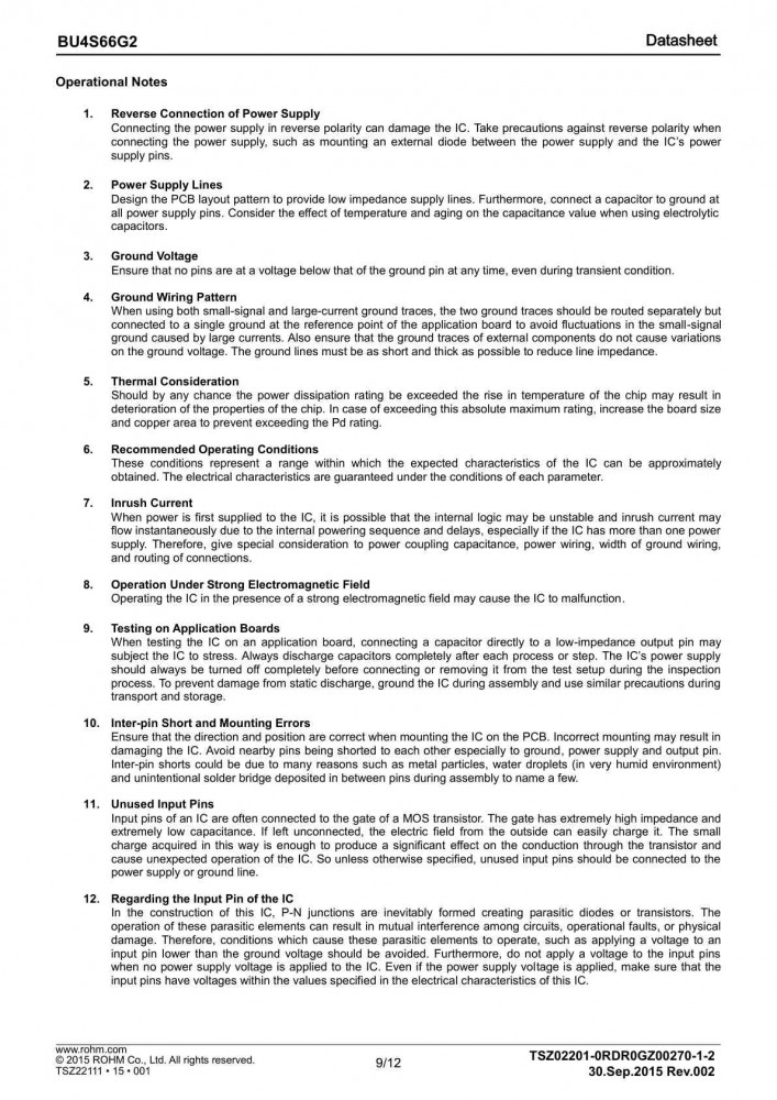 BU4S66G2-TR datasheet page 9