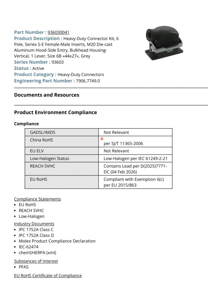 936030041 product documentation image 1