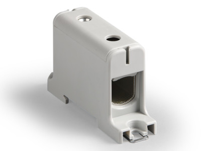 High Current Universal Clamp Terminal Block, 35.00mm DIN-rail or Screw Mount, 230.0A / 600V, Grey Housing and Cover, 1 Circuit for sale