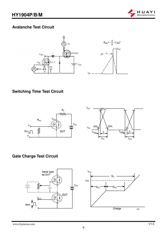 HY1904B datasheet page 6