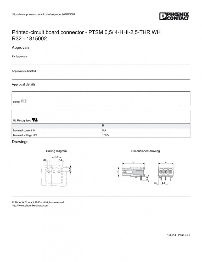 Phoenix Contact 1815002 product data sheet page 3