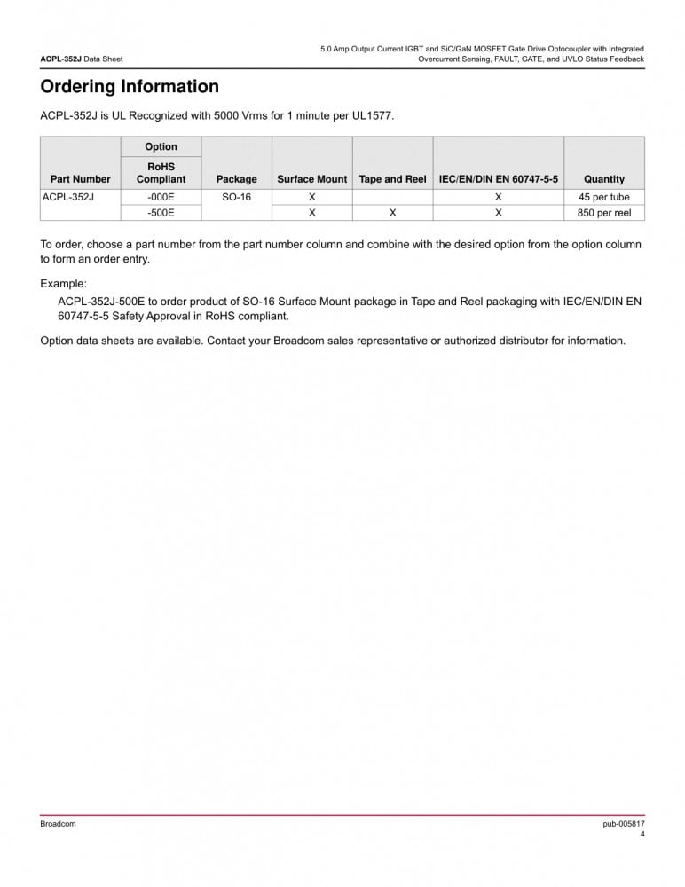 ACPL-352J datasheet page 4