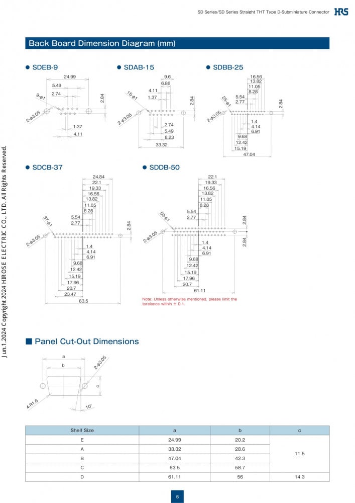 HRS SD Series document page 5