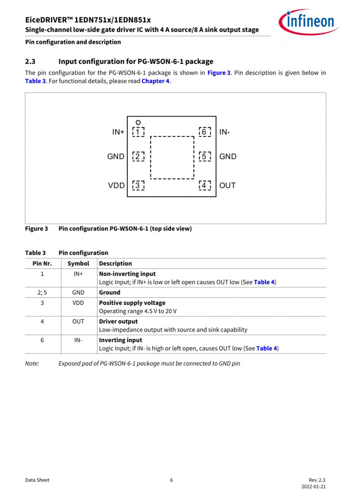 1EDN8511B technical document page 6