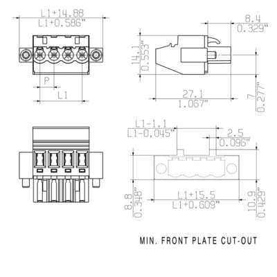 WEIDMULLER 1440010000 Header Plug Socket