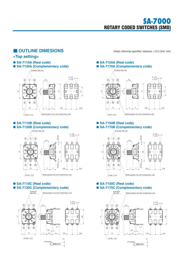 Nidec SA-7150TB datasheet page 6