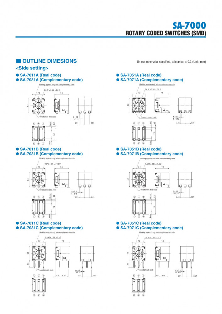Nidec SA-7150TB datasheet page 8